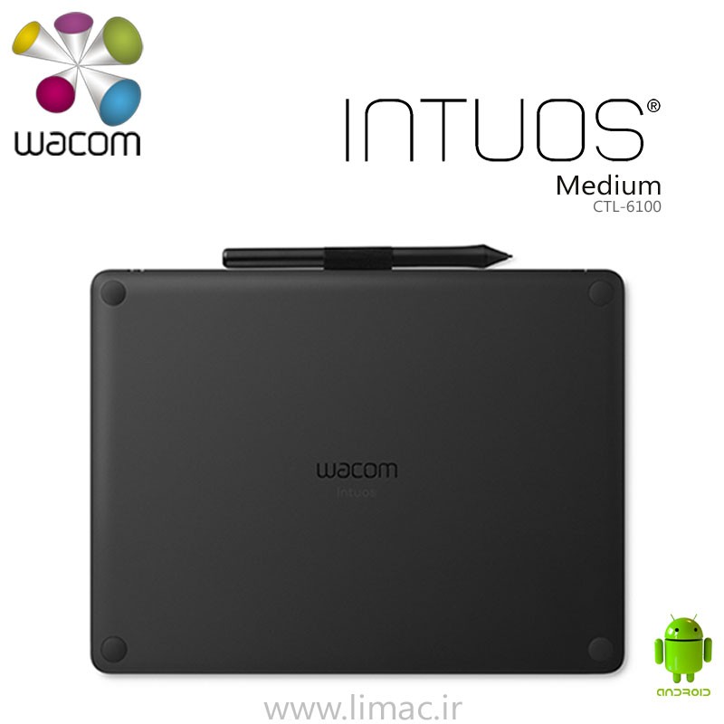 خرید قلم نوری و صفحه وکام اینتوس متوسط Wacom Intuos Medium BT CTL-6100 رنگ: مشکی انتخاب ضمانت ...