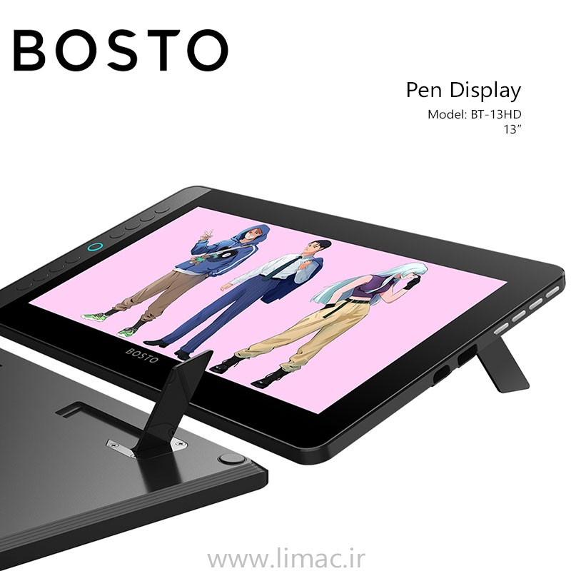 قلم و نمایشگر بوستو ۱۳ اینچ BOSTO Pen Display BT-13HD انتخاب ضمانت: هفت ...
