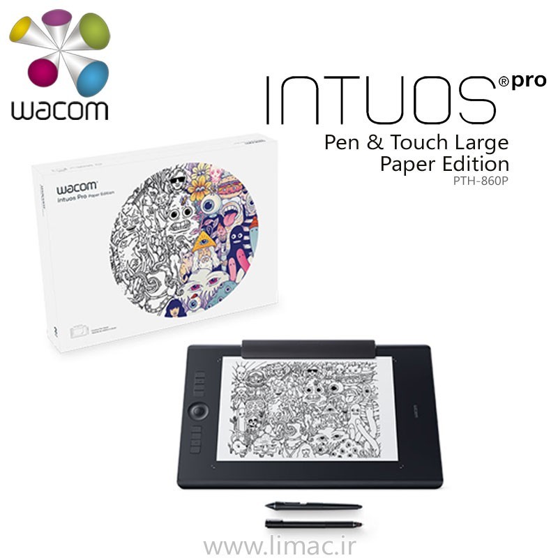 وکام اینتوس پرو بزرگ کاغذدار Wacom Intuos Pro Large Paper Edition PTH ...
